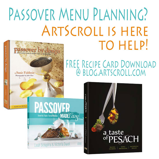 Free Passover Recipe Cards Download! – The Official ArtScroll Blog